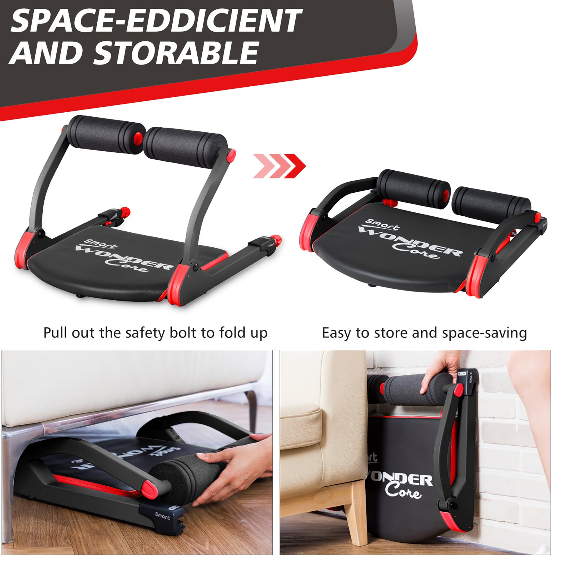 WONDER CORE Smart, Ab Machine, Ab Workout Equipment, Sit Up Machine ...