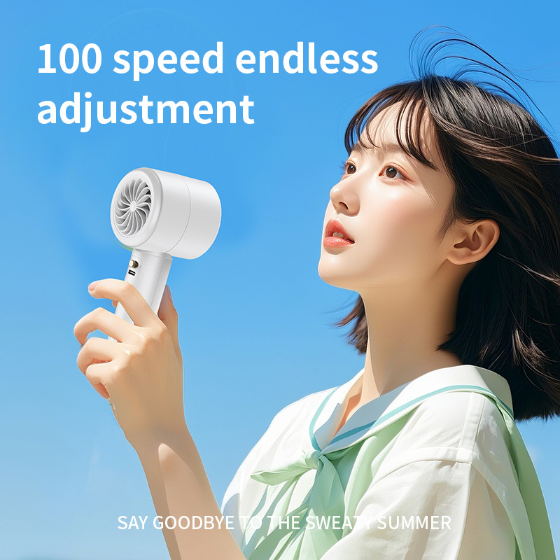 Portable Turbo Mini Fan Adjustable 5 speed settings, 100 wind speed ...