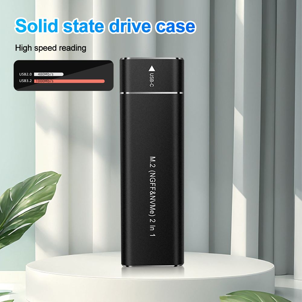 (🚚MY Stock🚚) Dual Protocol M2 SSD Case M.2 NVMe SATA SSD Enclosure Adapter 10Gbps USB 3.1 Type C ...
