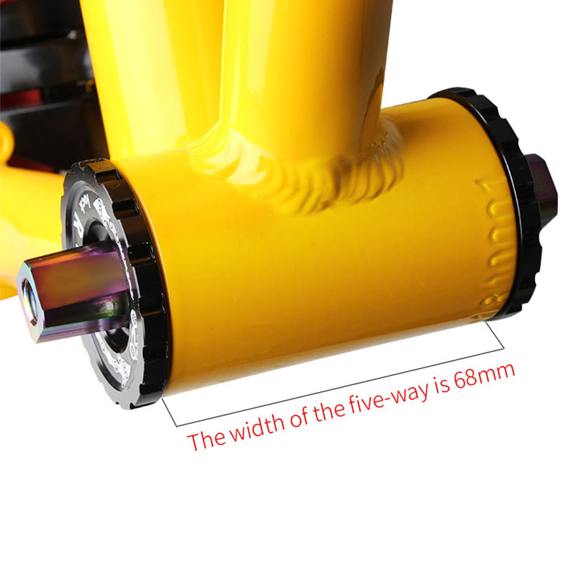 Bike Bottom Brackets BB68 Ceramic Bearing Titanium Axis Square Taper ...