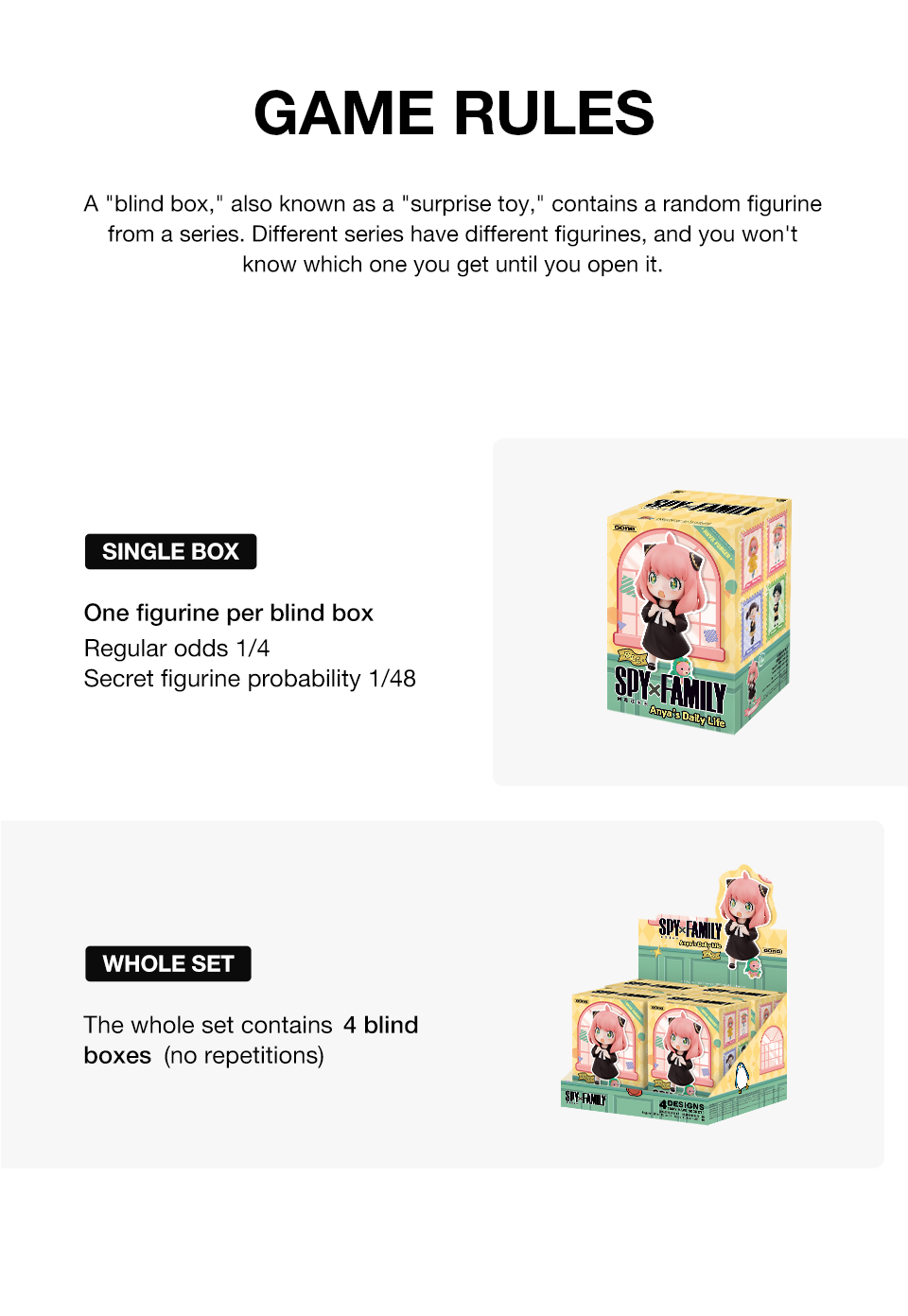 POP MART SPY x FAMILY Anya's Daily Life DLC Series Figures（whole set ...