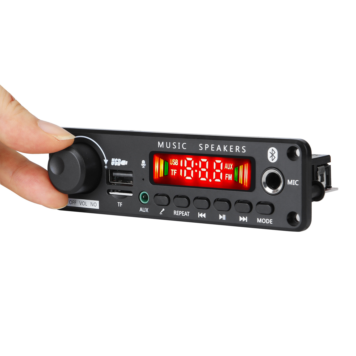 2*25W Amplifier MP3 Player Board 18V Bluetooth 5.0 Amplifier FM Radio ...