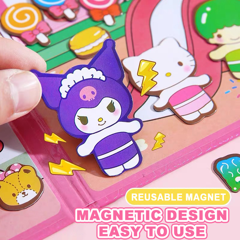 DIY Quiet Book Stickers Handmade Toys No Cutting Required Buku Diam ...