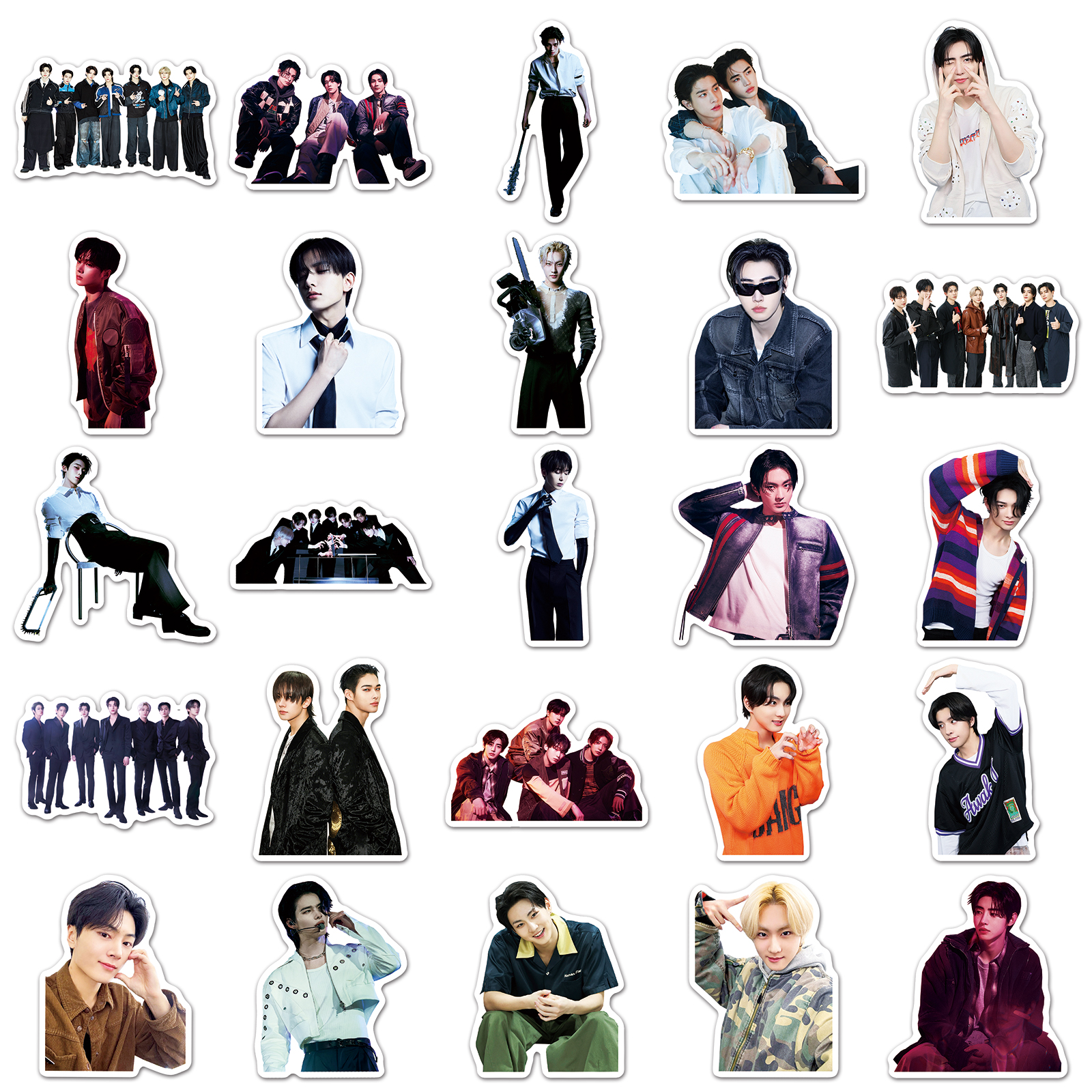 50PCS KPOP Superstar Enhypen Stickers Waterproof Boys Band Singer DIY ...