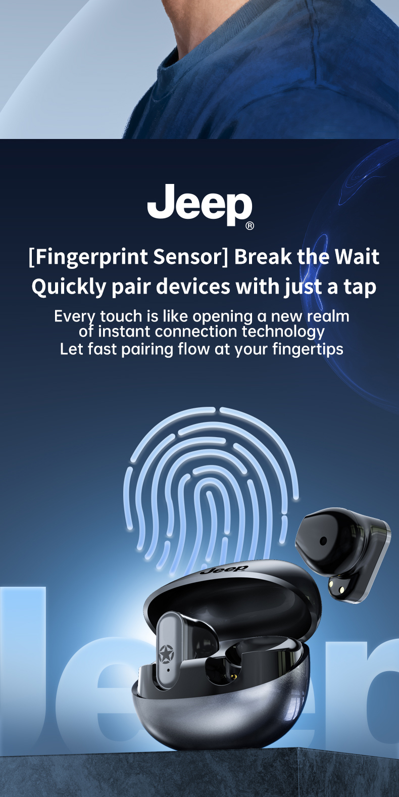 Jeep EW131 TWS True Wireless Bluetooth Earphones BT 6.0 HiFi Sound ...