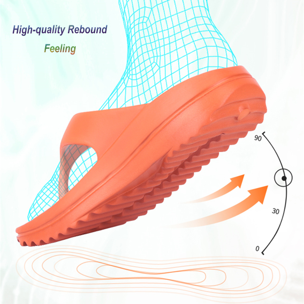 Outdoor Soft Non-Slip Running Flip-Flops Beach Summer Sports Sandals ...