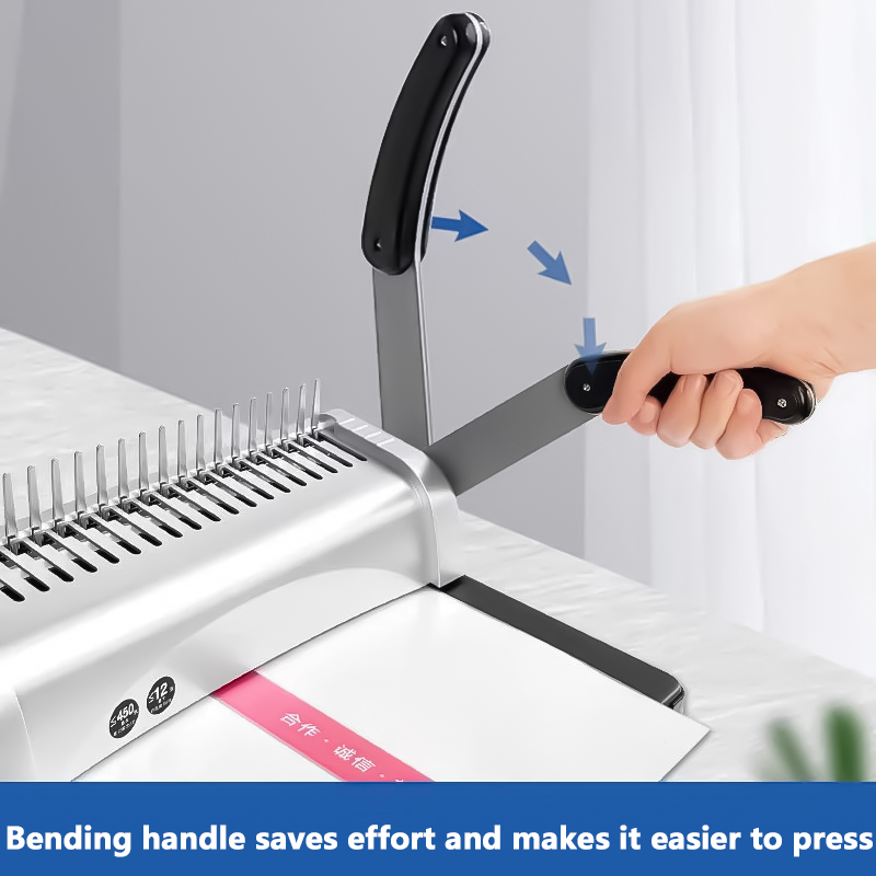 Heavy Duty Comb Binding Machine A4 Paper Puncher Binding Machine Office 21 Hole Document Binder ...