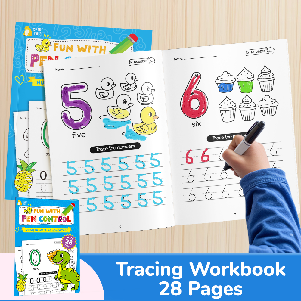 BEAR TALE Children's Alphabet Practice Writing Magic Book Copybook For ...