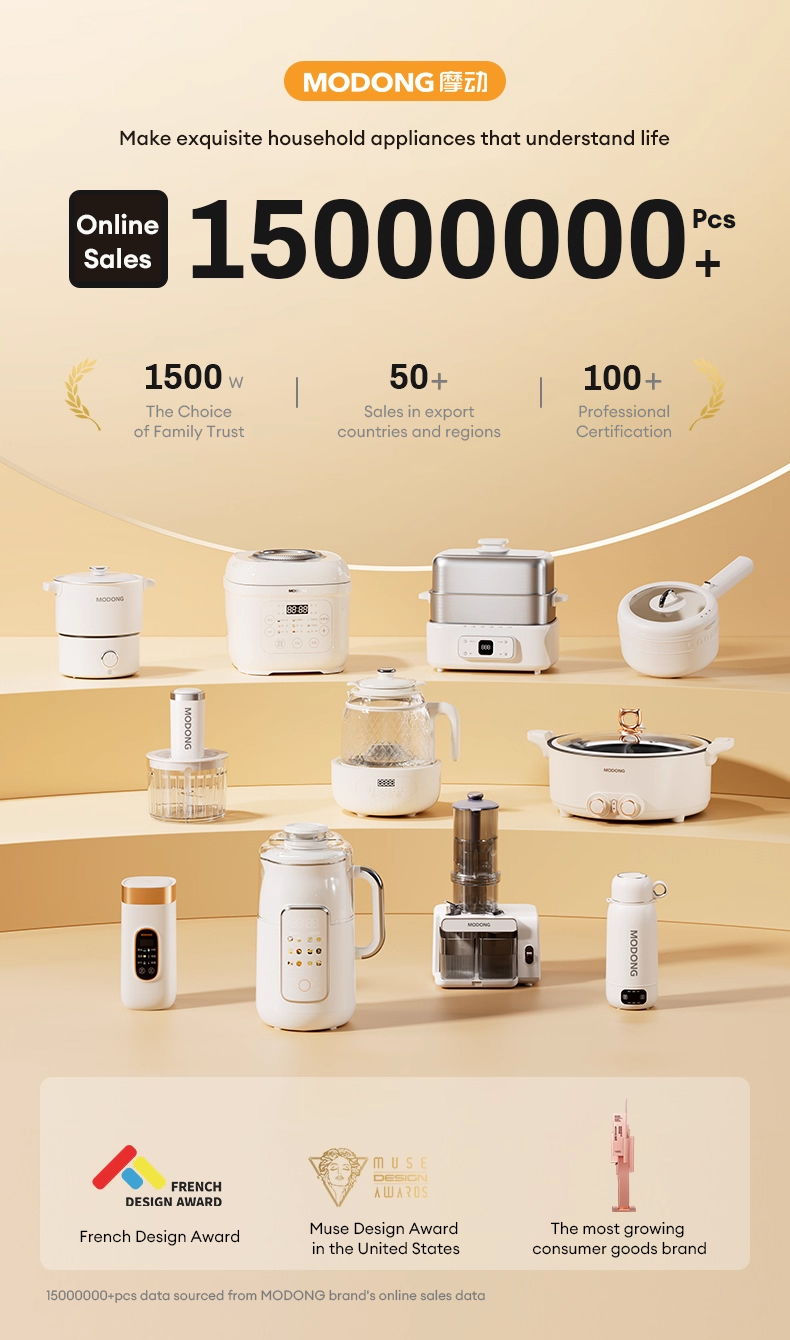 MODONG Health Pot 800W Fast Cooking + 1.5L Large Capacity + 24-Hour ...