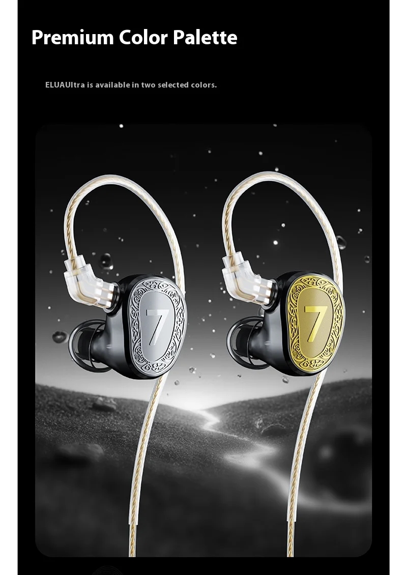 7Hz Elua Ultra Dual Dynamic Driver Earphone 2DD 3.5mm Target Curve ...