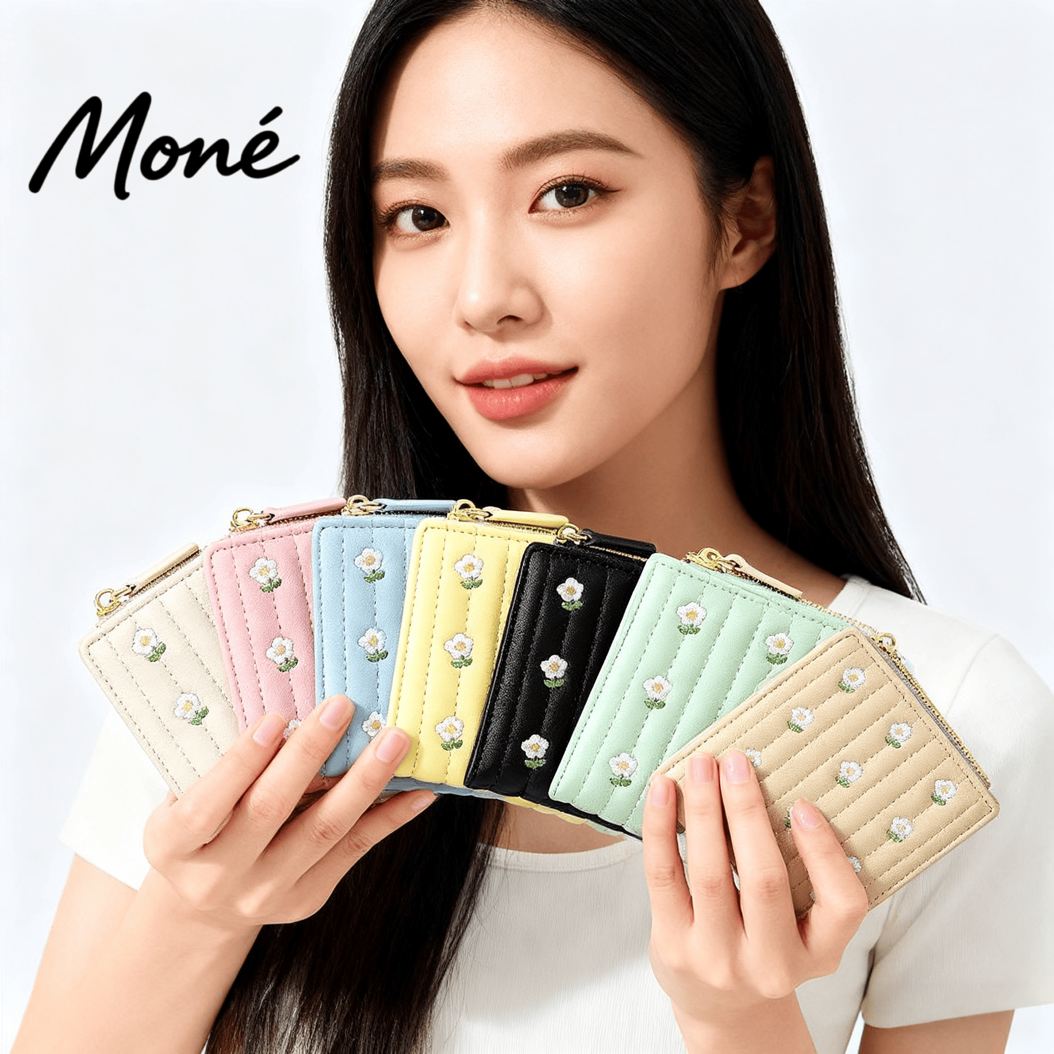 Moné.COD In Stock MY Next day delivery.Short women's purse embroidery ...