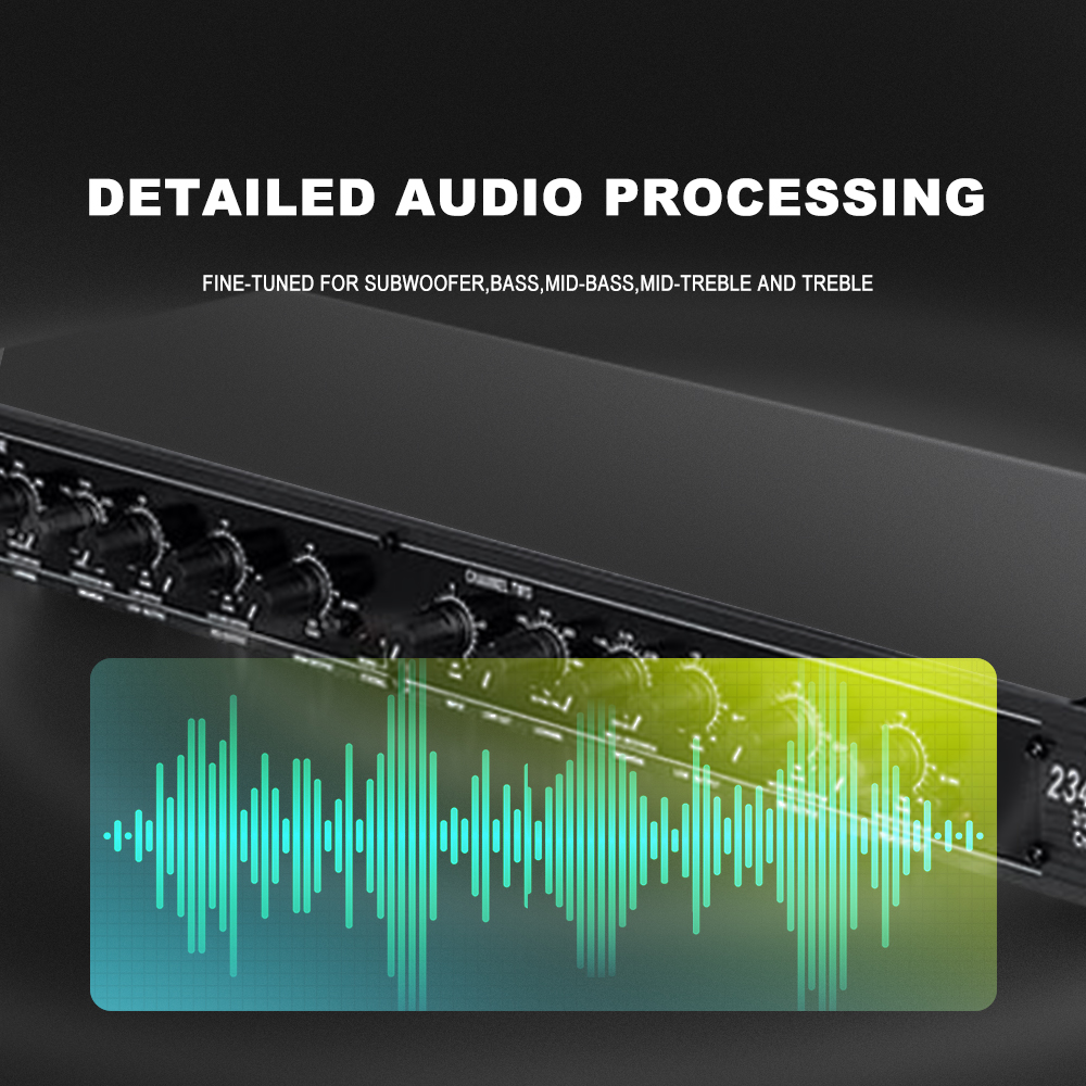 BOMGE 234XL electronic crossover, professional stereo 2/3-way mono 4 ...
