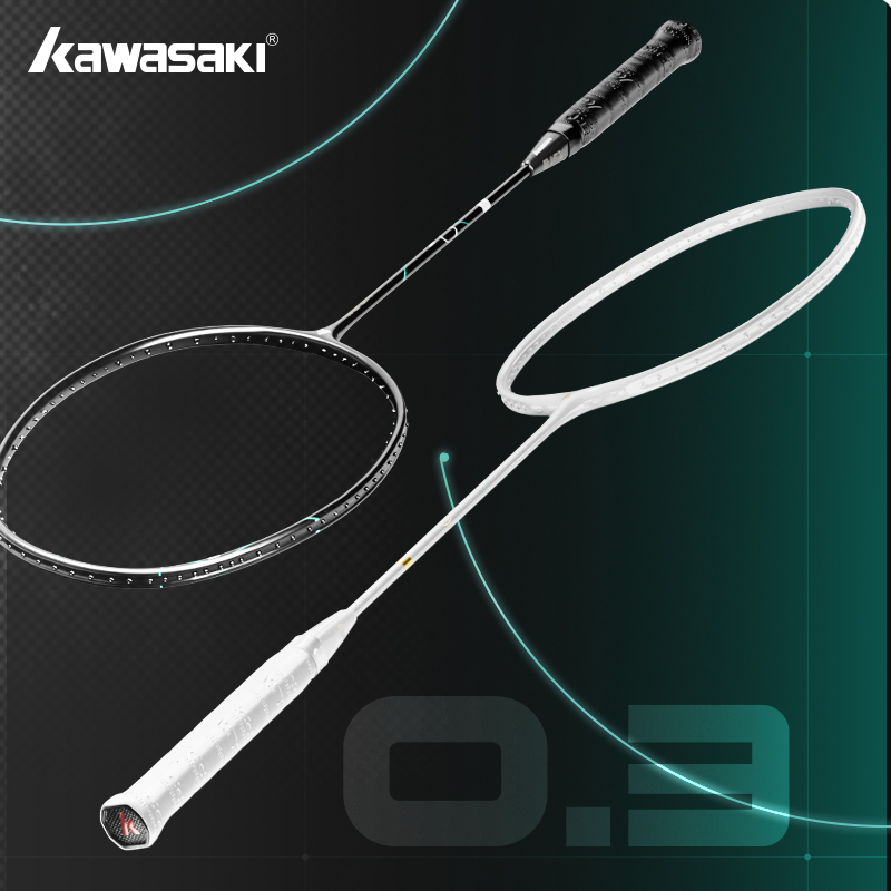 Kawasaki Badminton Racquet Traverse Galaxy 4U 22-32LBS Professional All ...