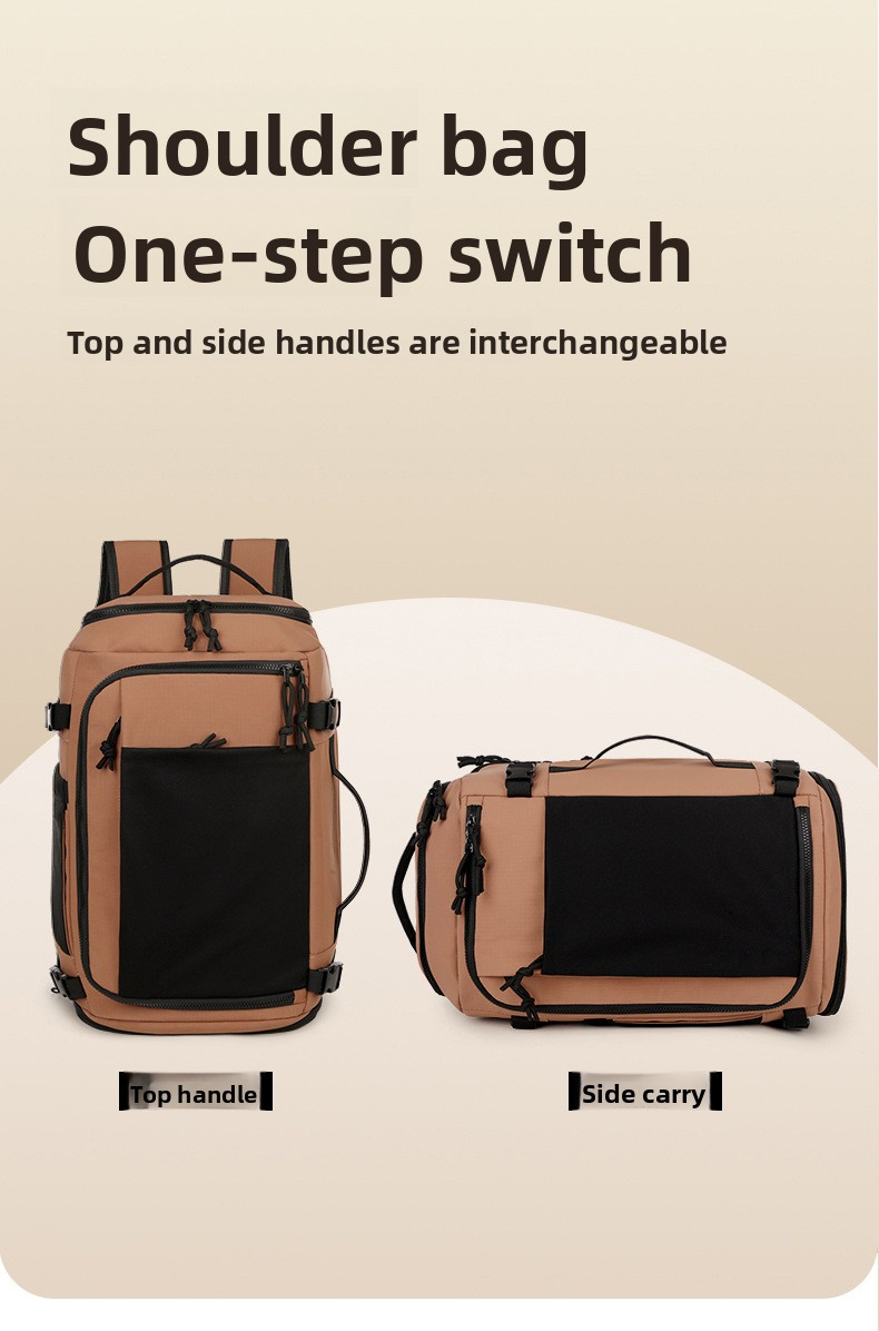 Expandable Travel Backpack Large Capacity Shoe Compartment Wet Dry ...