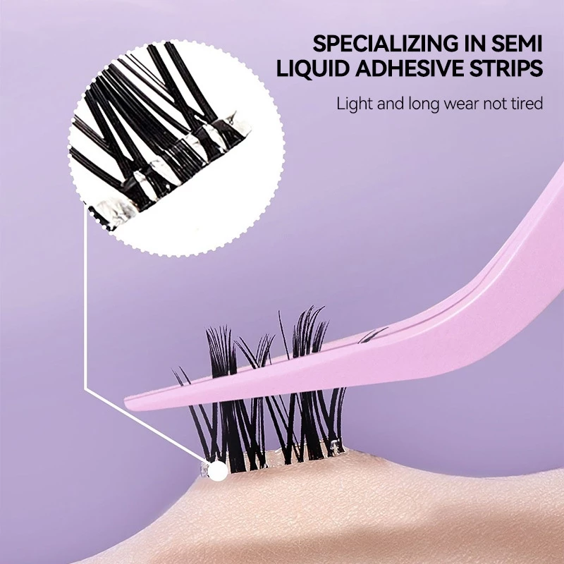 Bqi Natural Glue Free False Eyelashes Self-adhesive Eyelash Grafting ...