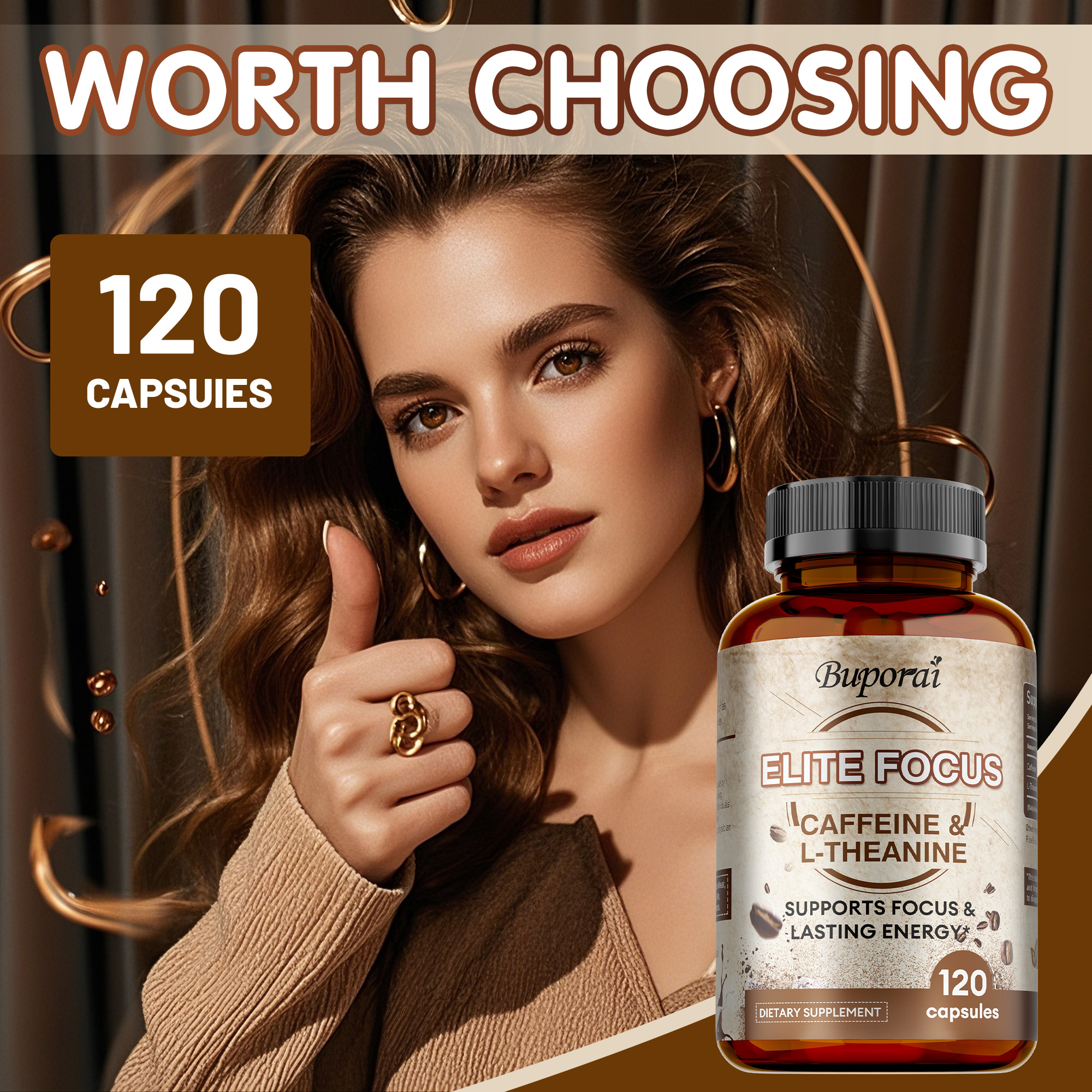 Caffeine capsules containing L-theanine - provide focused energy ...