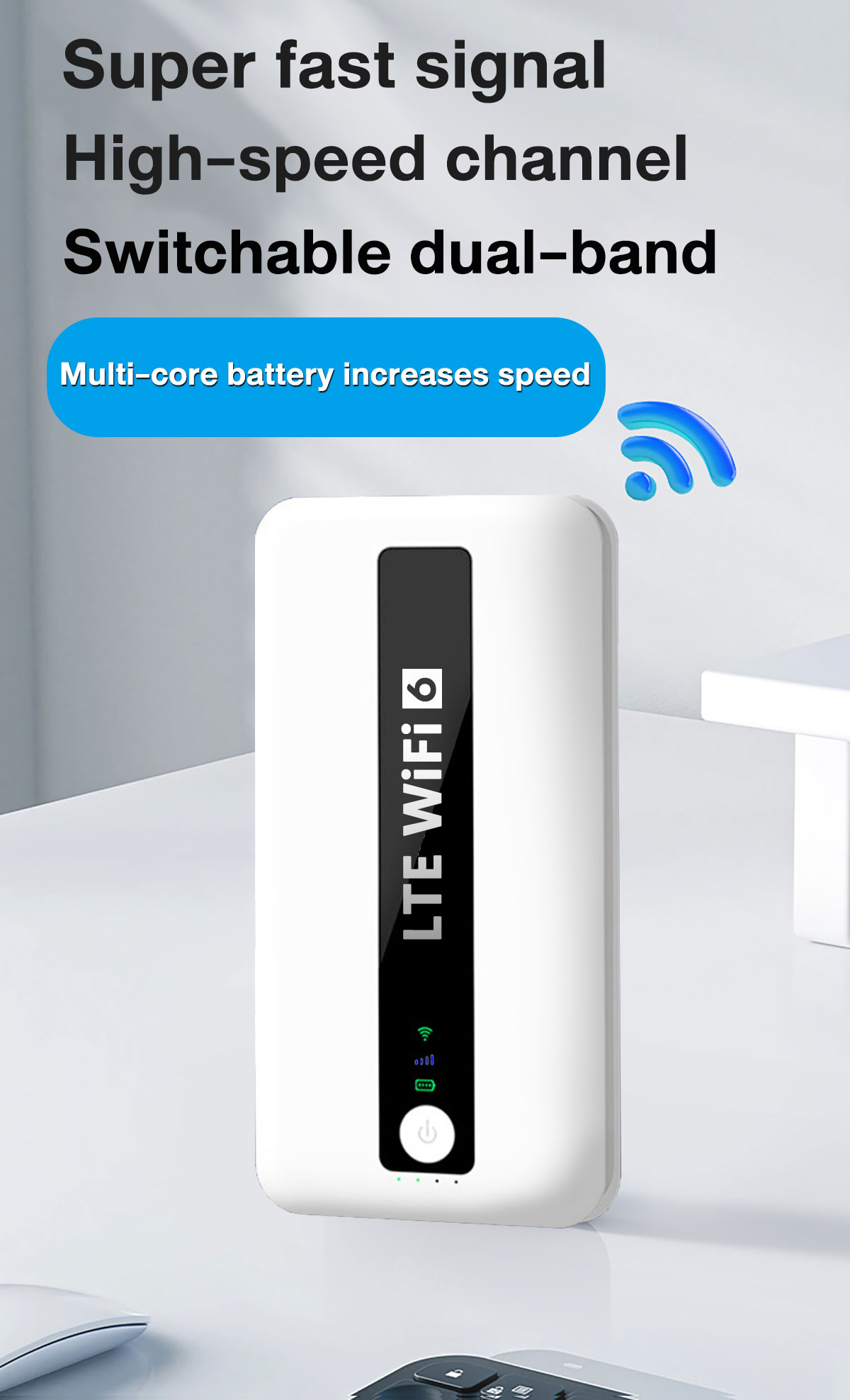 🚀5-year warranty🚀Smart Pocket Wi-Fi6 4800mbps Unlimited WiFi Hotspot 4G ...