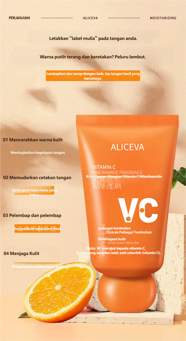 Hand Cream, Vitamin C, Moisturizing, Moistening Anti-Drying, Net ...