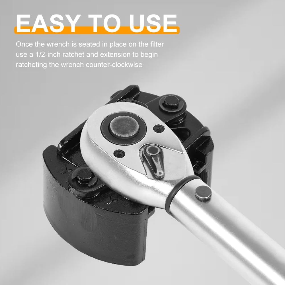 Heavy Duty Oil Filter Tool Adjustable Wrench 60mm-105mm Spanar Oil ...