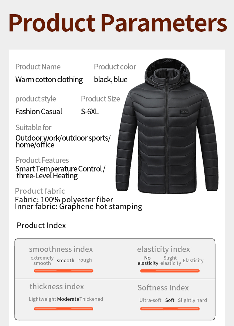 【S-8XL】Heated Jackets for Men And Women with Hood,Four Control,29 Zone ...