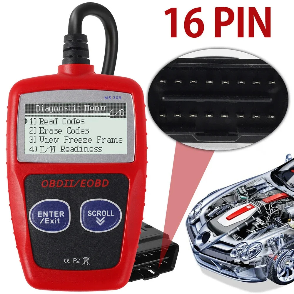 MaxiScan MS309 CAN BUS OBD2 car Code Reader EOBD OBD II Diagnostic Tool ...