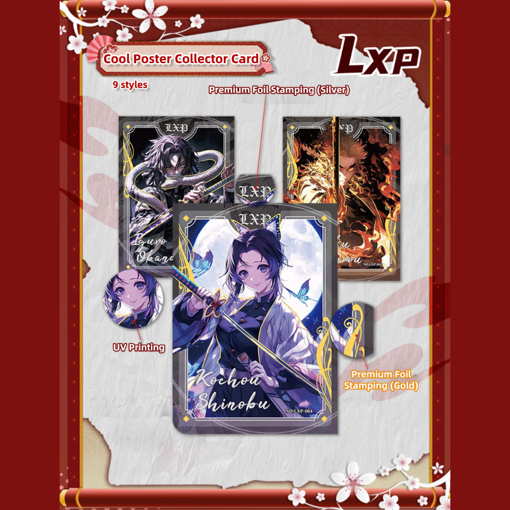 Demon Slayer card kny Shinobu Zenitsu rare LXP/SHP/MEX hard kad anime ...