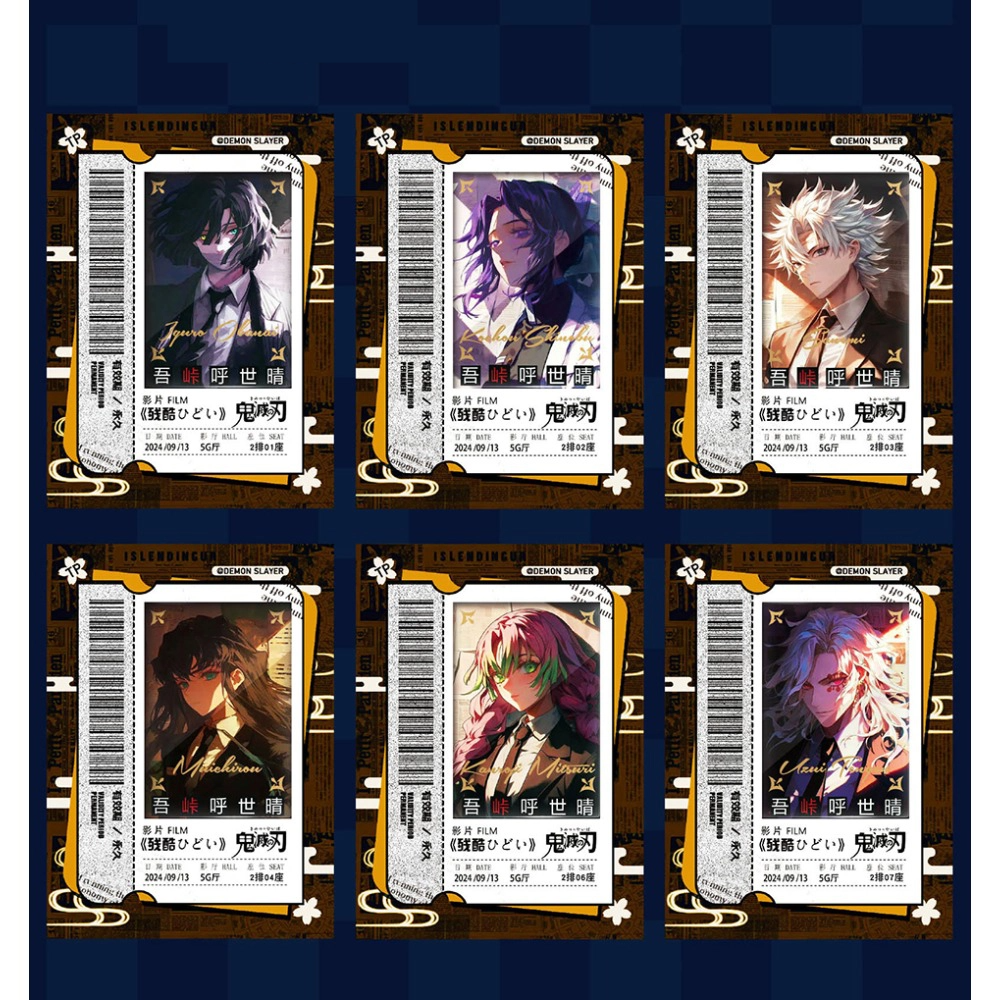 Demon Slayer card kny Shinobu Zenitsu rare LXP/SHP/MEX hard kad anime ...