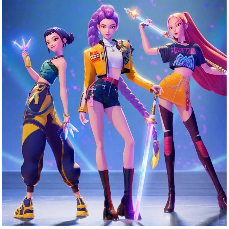 【Malaysia Ready Stock】K-Pop: Demon Hunters Cosplay Costumes, Fantasy K ...