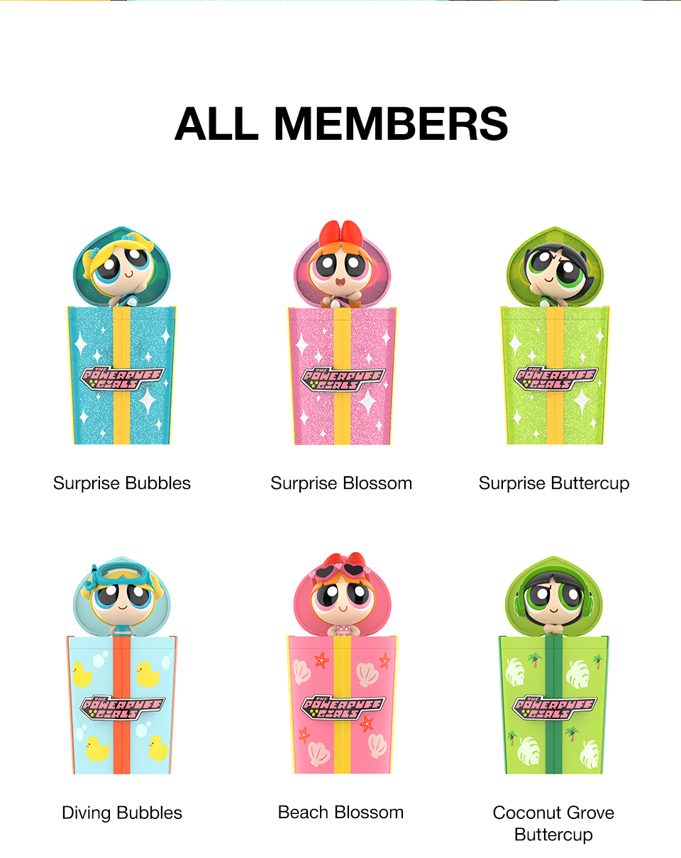 POP MART The Powerpuff Girls Party Surprise Series Figures （whole set ...
