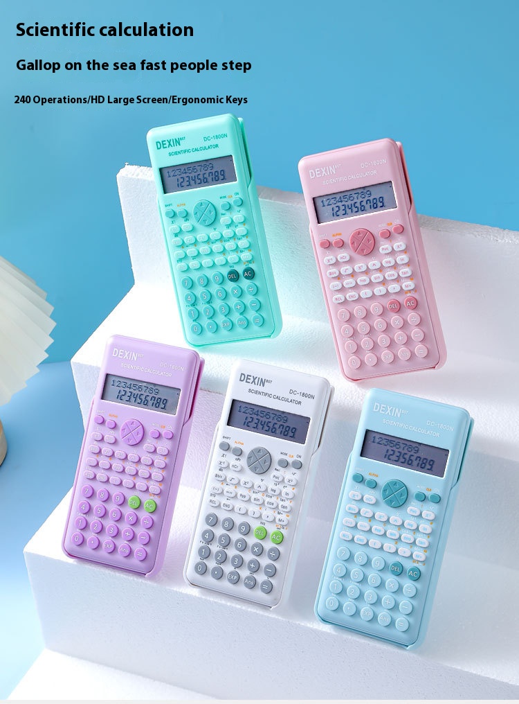 Student Scientific Calculator, Pink, Large Display, Portable, Casio fx ...