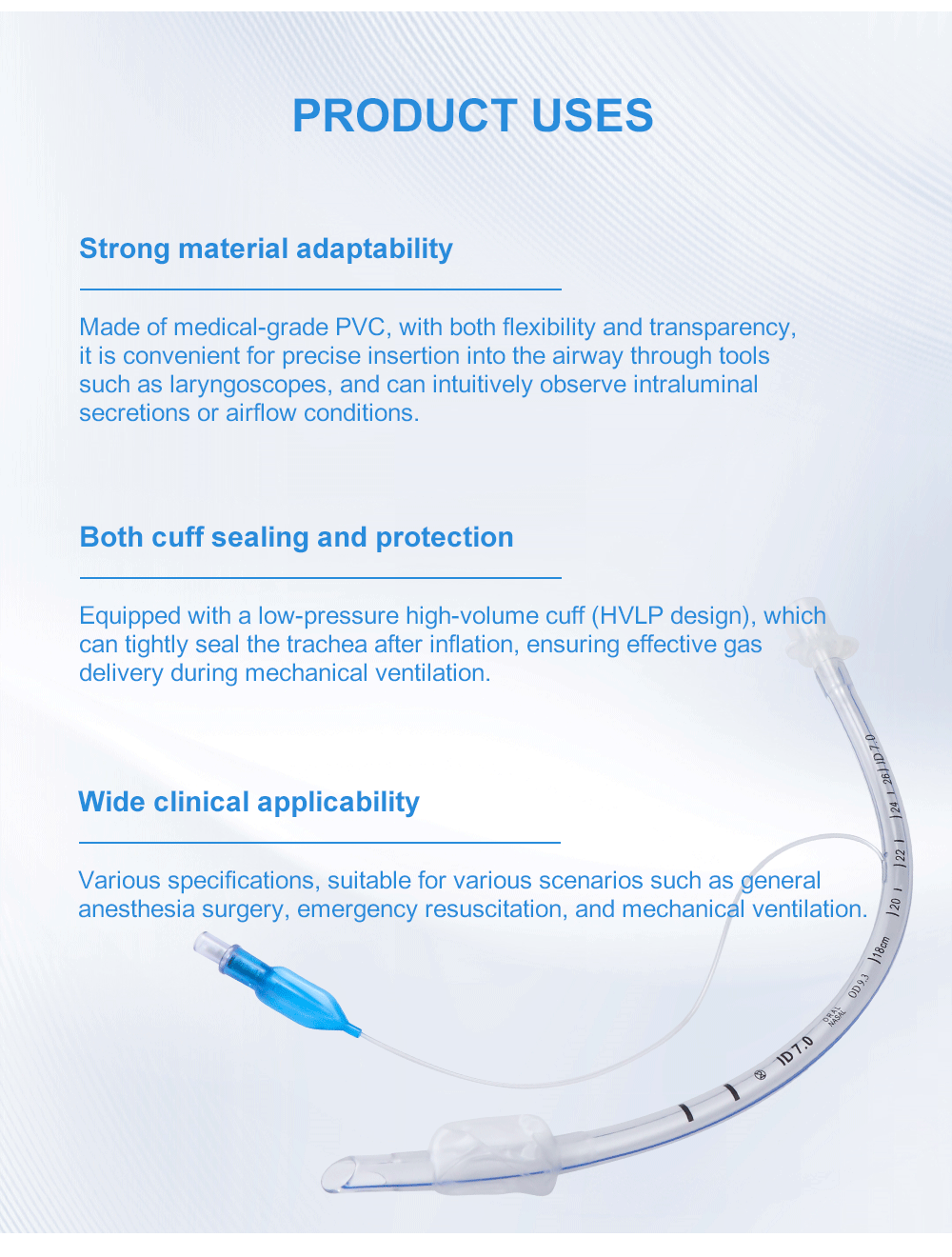 Canack Veterinary Endotracheal Tube Disposable Sterile Tracheal Tube ...