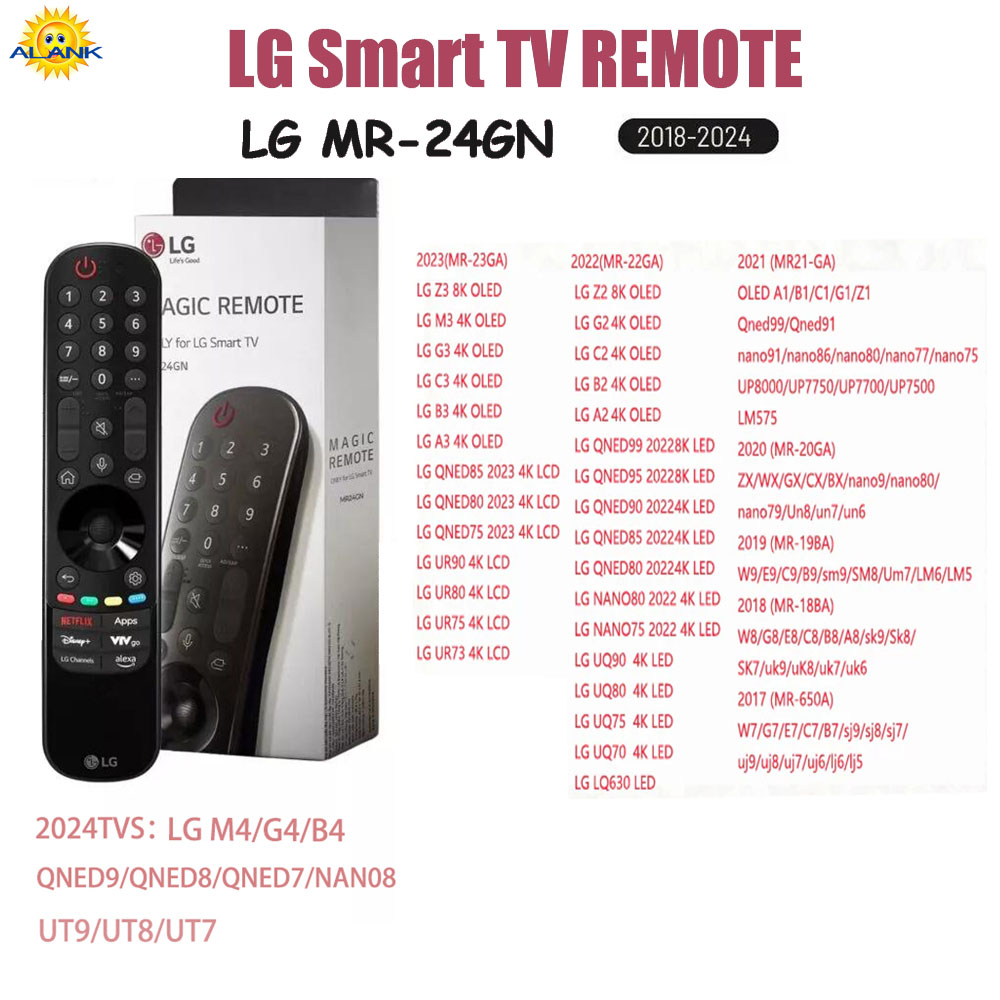 ALANK Magic Remote Control ONLY LG Smart TV 4K UHD MR24GN FOR 2017-2024 ...
