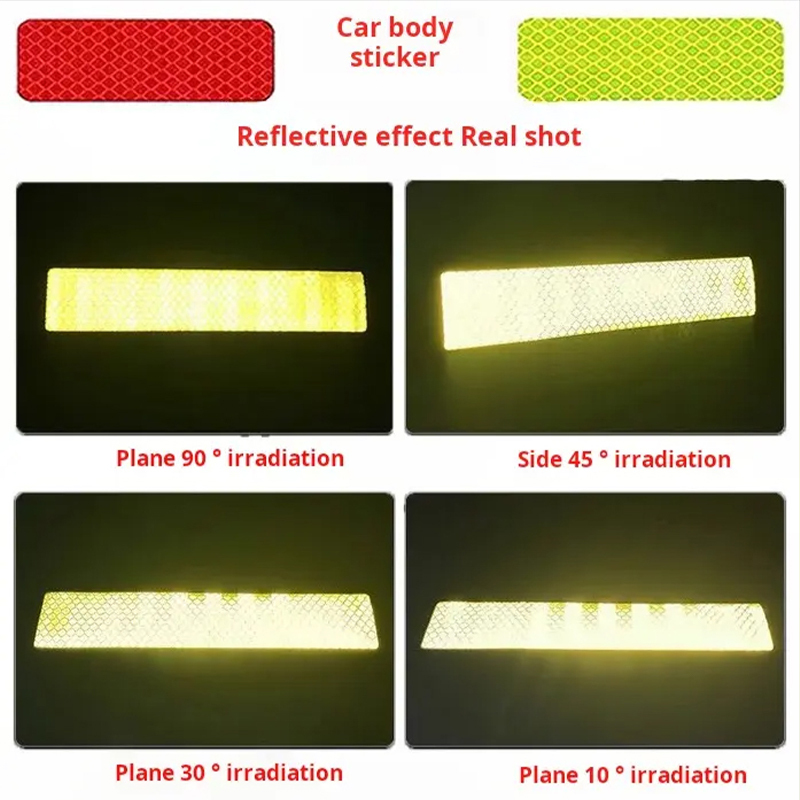 10PCS Pelekat Reflektif Car Bumper car reflective sticker - Reflective ...