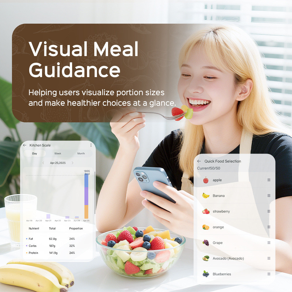 INSMART New Bluetooth Kitchen Scale, 5 Unit Electronic Scale Digital ...