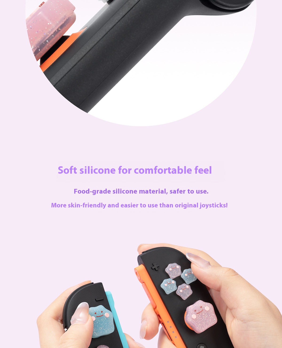 Button Caps Silicone Thumb Grips Set for Nintendo Switch/OLED/Switch 2 ...