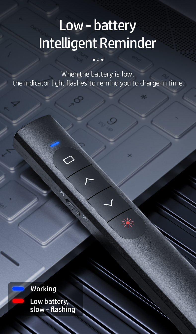 HP SS10/SS26 Laser Presenter | Presenter Pen | 10m Range Infrared Light ...