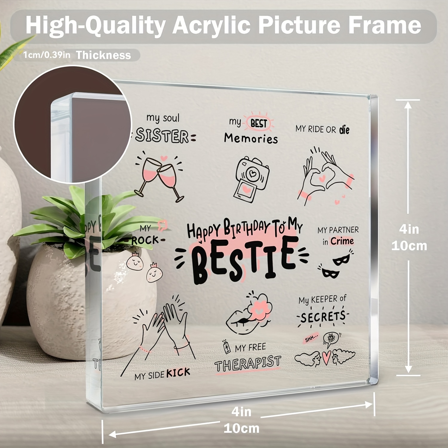 Bestie Gifts For Women Friend Friendship Birthday BFF Soul Sister Work ...