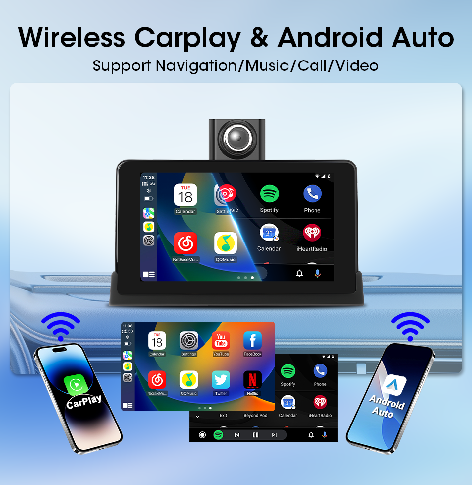 Jansite DVR Portable Driving Recorder Android Touch Screen Voice ...