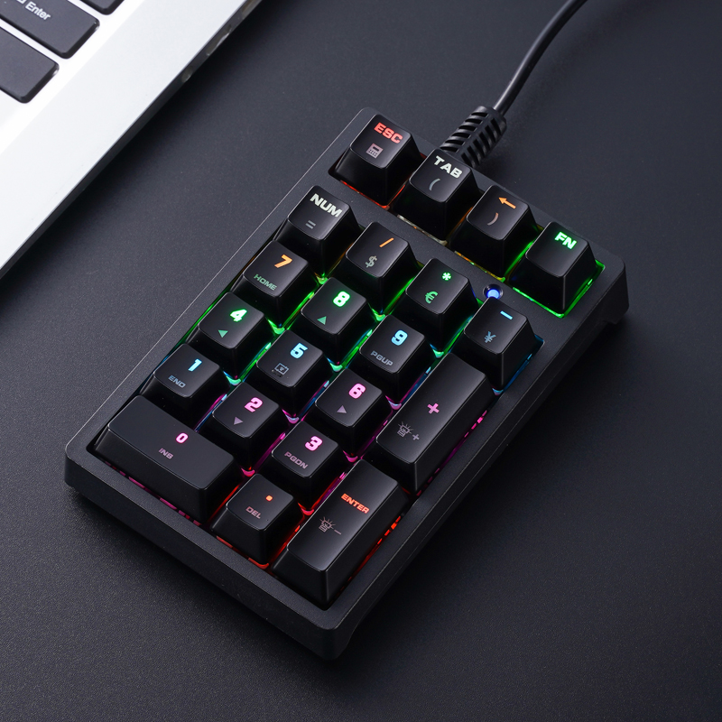 APAYADO T21 Wireless Numpad Mechanical Keyboard | 21 Key | Blue Switch ...