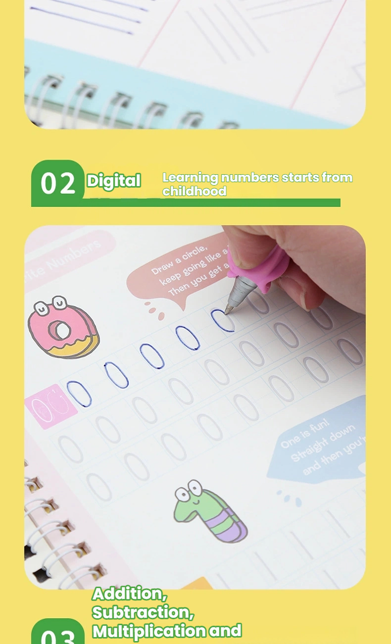 【Ready Stock】Children's Groove Pen Control Training Copybook Stroke ...