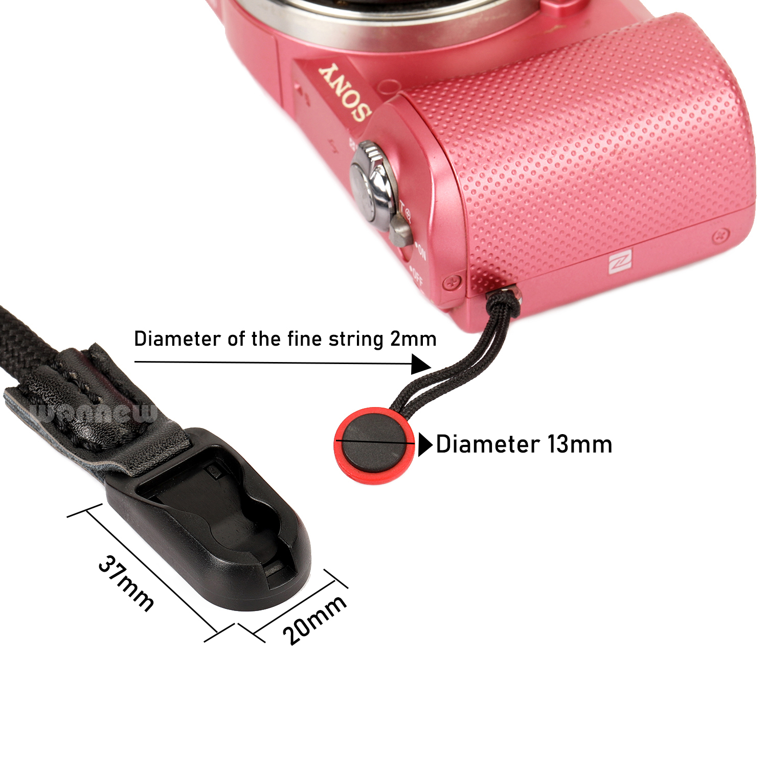 8mm Quick Release Camera Neck Strap Shoulder Strap Wrist Round Rope for ...