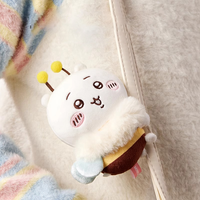 MINISO Chiikawa Sakura Season Series Soft Bee Plush Clip With Adorable ...