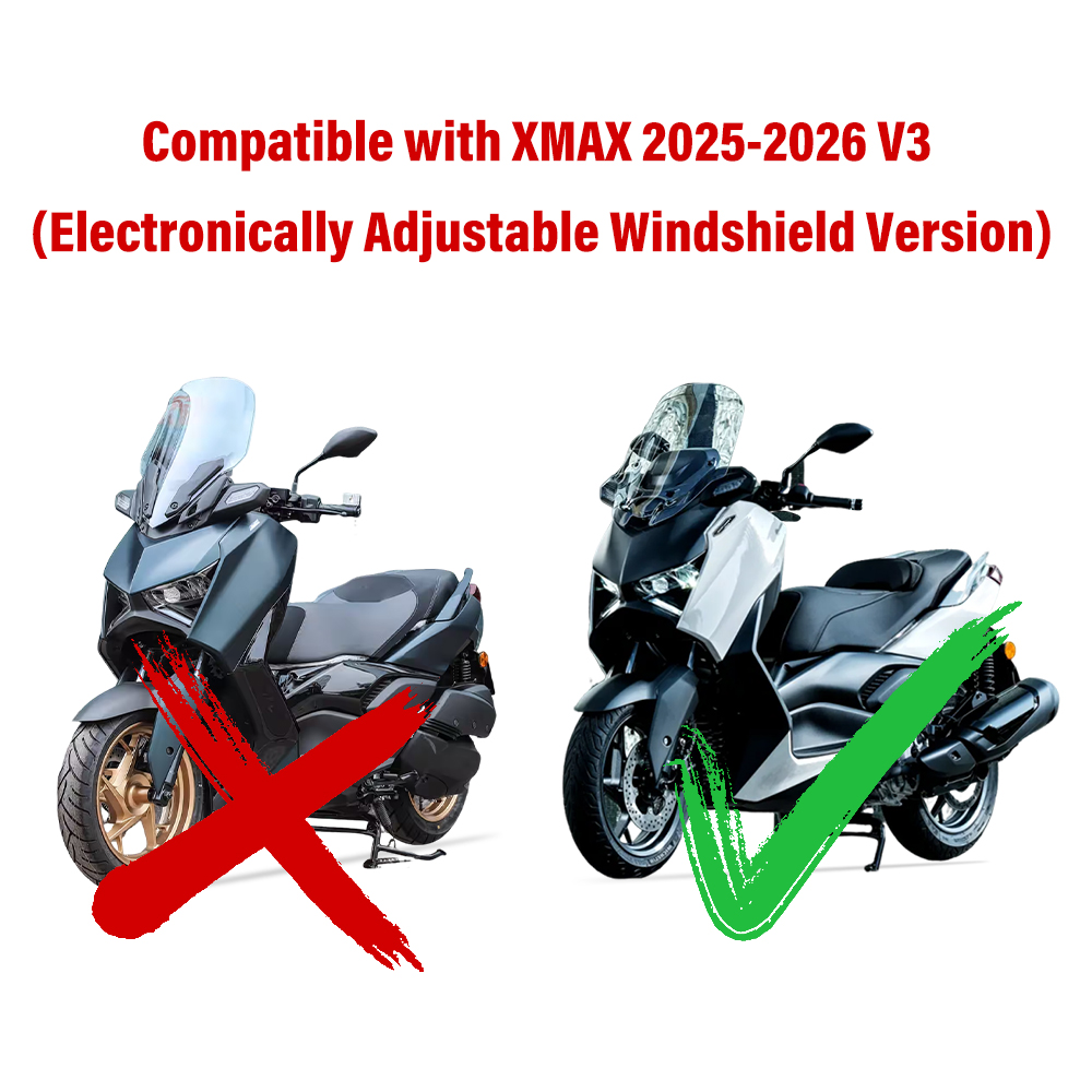 For Yamaha XMAX300 250 V3 2025-2026 electric windshield version front ...