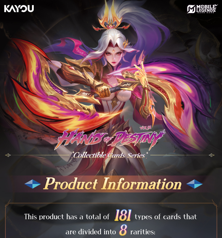 KAYOU Mobile Legends:Bang Bang-CollectibleCards-Hand of Destiny-001A ...