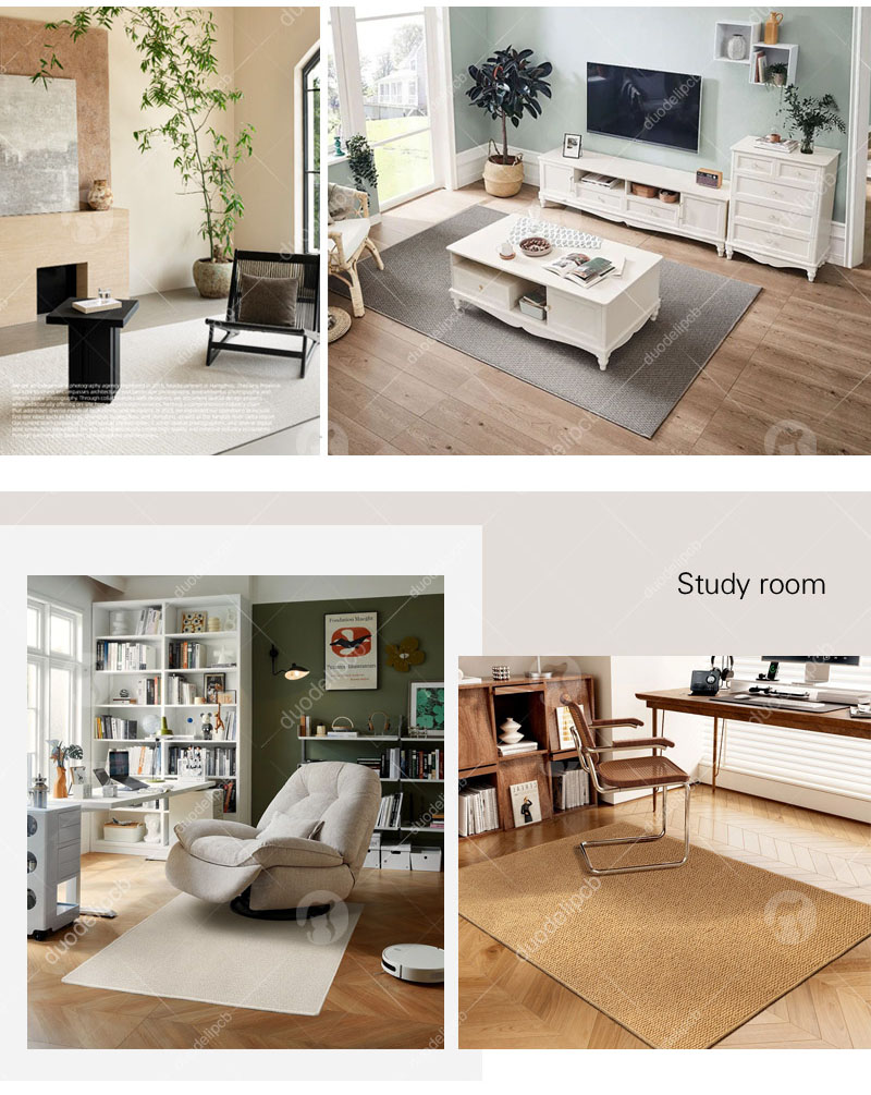 160cm×200cm Large sized carpet in living room and bedroom, solid color ...