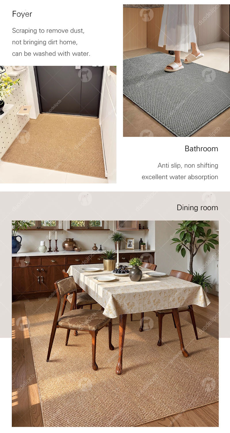 160cm×200cm Large sized carpet in living room and bedroom, solid color ...