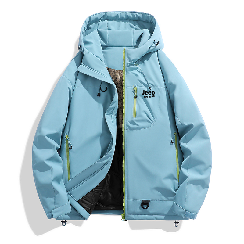JEEP SPIRIT Graphene Cotton Jacket Unisex Outdoor Warmth Waterproof ...