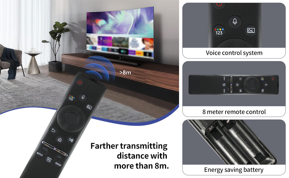 Universal Remote BN59-01312F for Samsung Smart TVs Including QLED LED ...