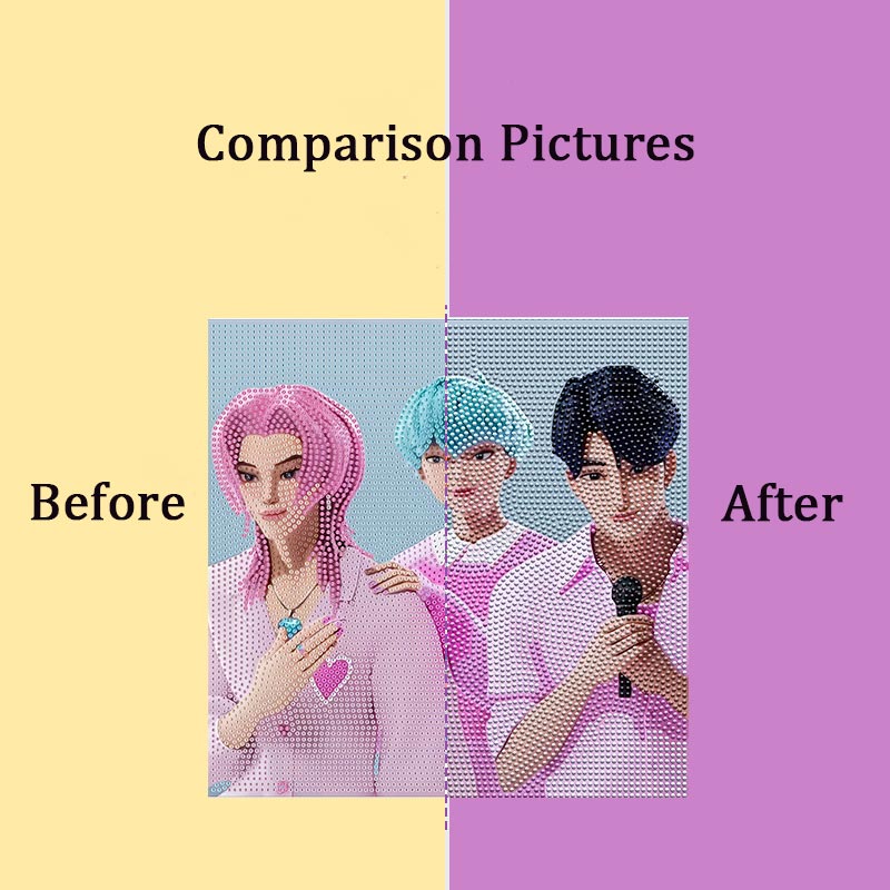 Funny KPop Demon Hunters Diamond Painting Set For Kids Diamond Painting ...