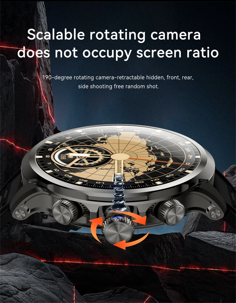 H18 Pro Smartwatch Men Women GPS WIFI 4G / 5G sim Smart Watch Rotary ...